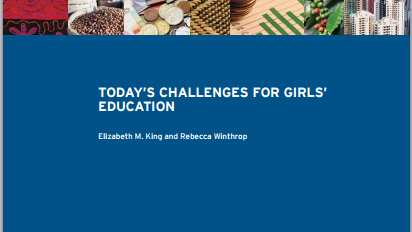 Today's challenges for educating girls - Girls Not Brides